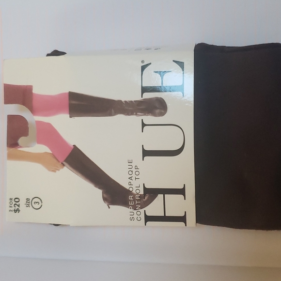 HUE | Accessories | Nwt Hue Super Opaque Control Top Tights Espresso Sz ...